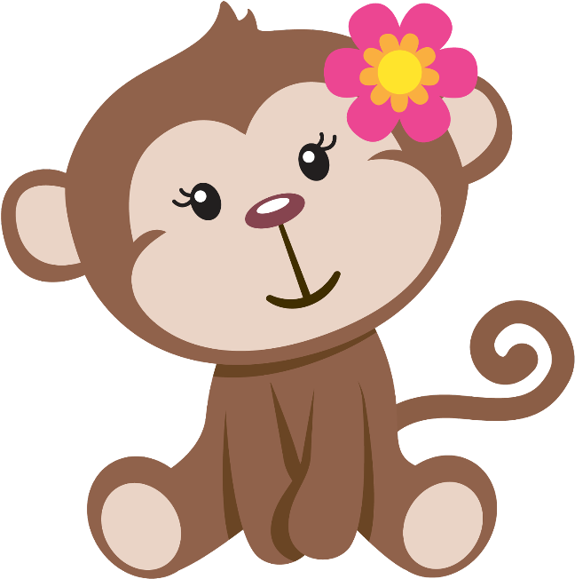 Download Mq Sticker - Baby Girl Monkey Clip Art PNG Image with No ...