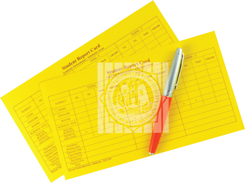 Cce Student Report Card - Document - Free Transparent PNG Download - PNGkey