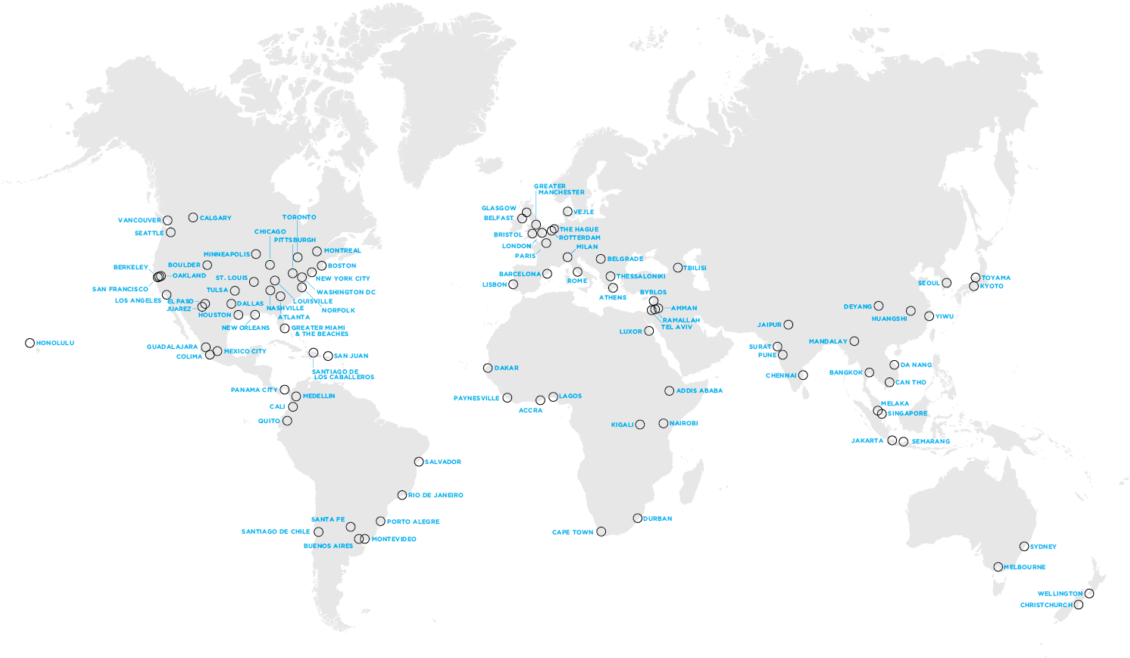 Leading The Way To A More Resilient Future - World Map Vector - Free ...