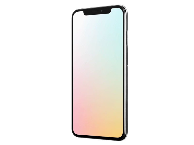 Iphone X Mockup With Colorful Back - Iphone X Mockup - Free Transparent ...