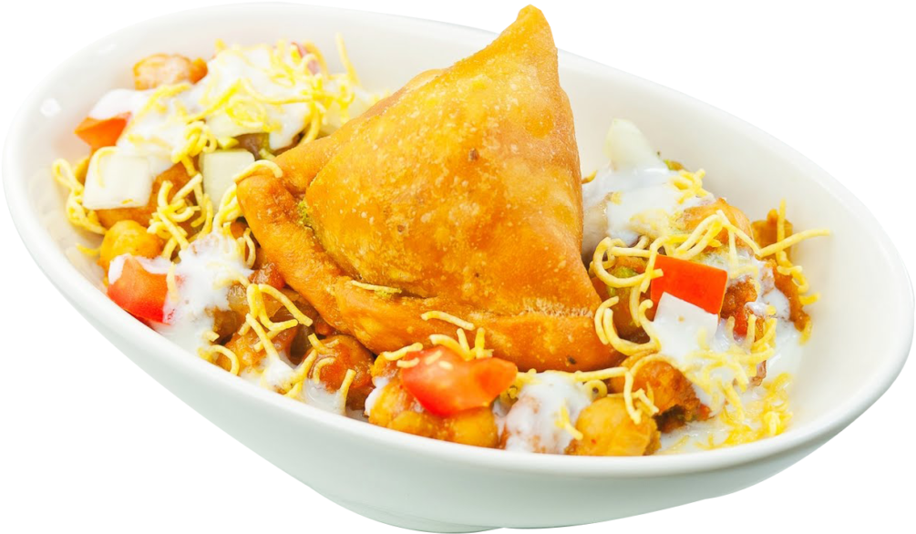 Samosa-chaat - Fried Food - Free Transparent PNG Download - PNGkey