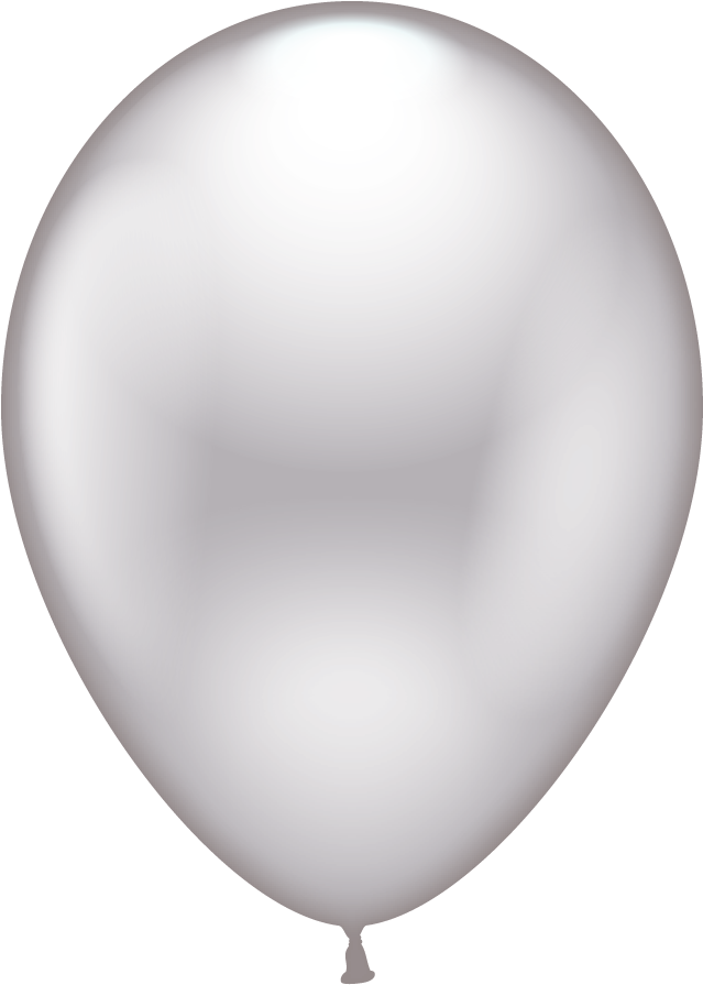 Download Metallic White Balloons PNG Image with No Background - PNGkey.com