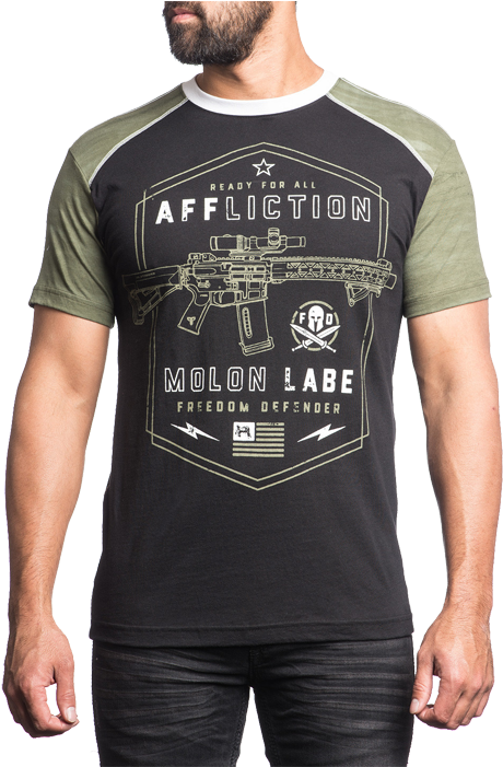 Download Футболка Affliction Molon Labe - Affliction PNG Image with No ...
