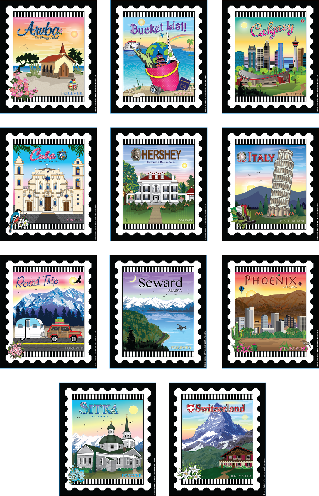Download 11 New Stamps - Postage Stamp PNG Image with No Background ...
