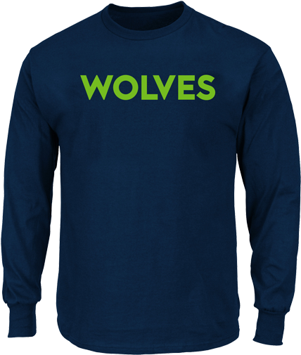 Download Minnesota Timberwolves Big & Tall Poly Fleece Crew - Shirt PNG ...