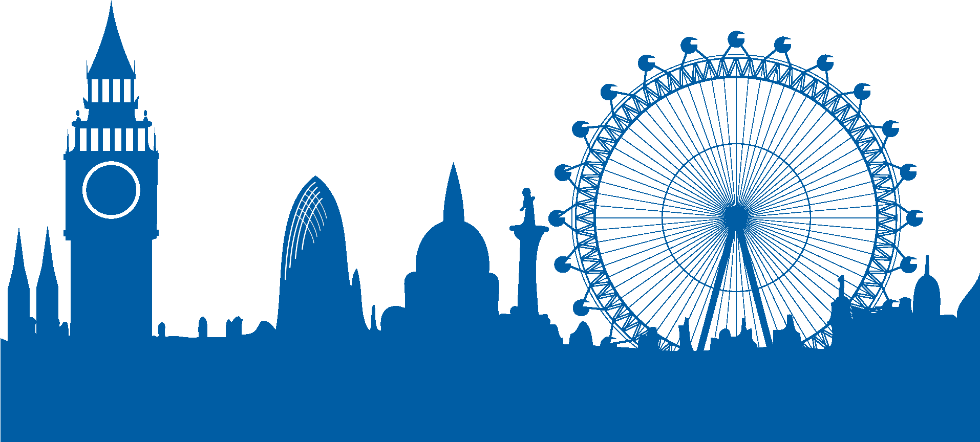 Download London Office - London Skyline Silhouette Graphic Vector PNG ...