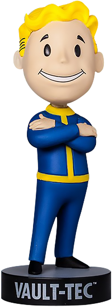 Download Fallout Arms Crossed Vault Boy 111 Bobblehead - Cartoon PNG ...