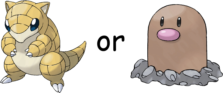Download The Big Decision - Diglett Pokemon PNG Image with No ...
