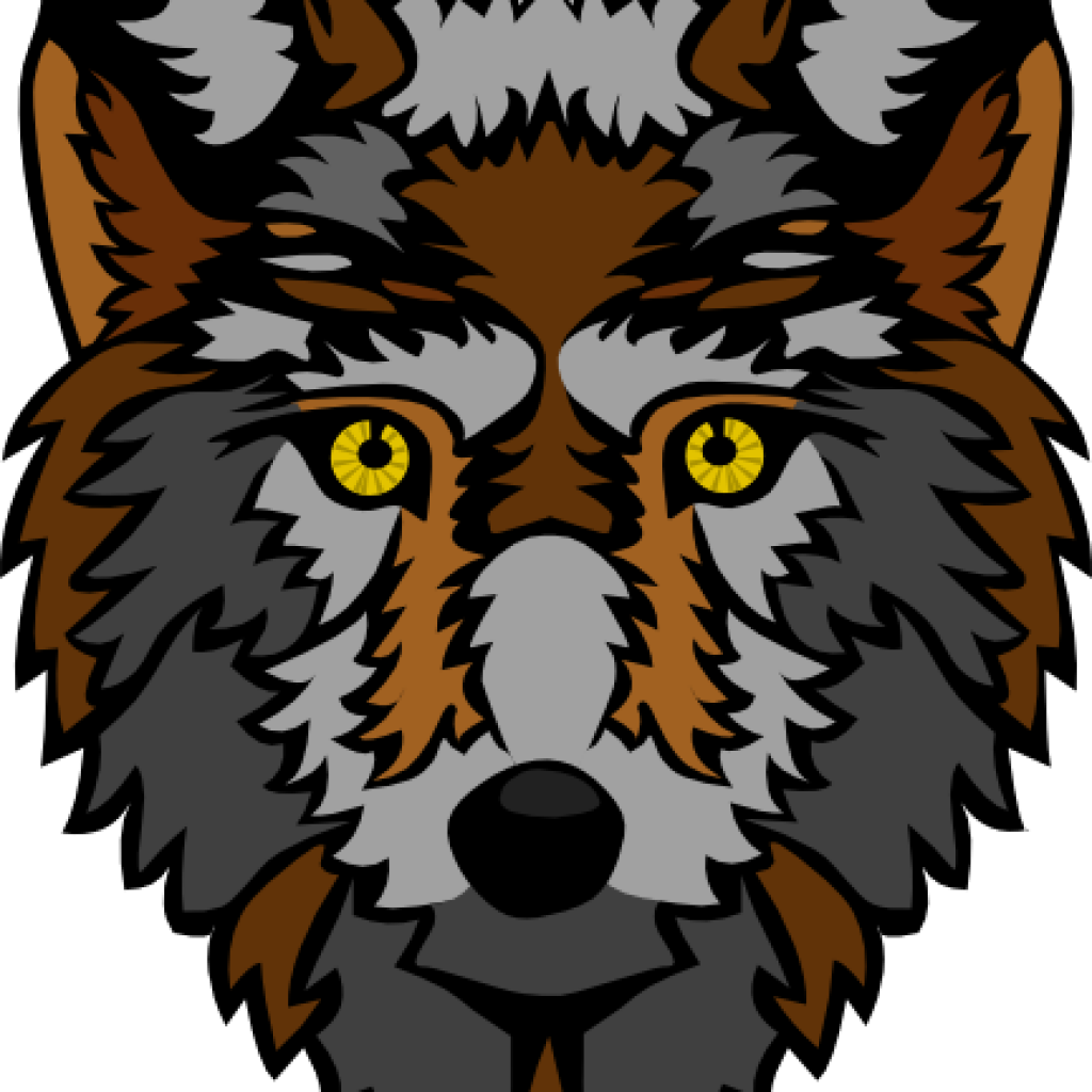Wolf Face Clipart Stylized Head Clip Art At Clker Vector - Cartoon ...