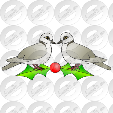 Download Two Turtle Doves Picture For Classroom / Therapy Use - Pigeons ...