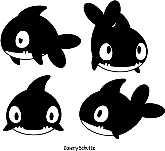 Chibi Orca By Daieny On Deviantart - Chibi Killer Whale - Free ...