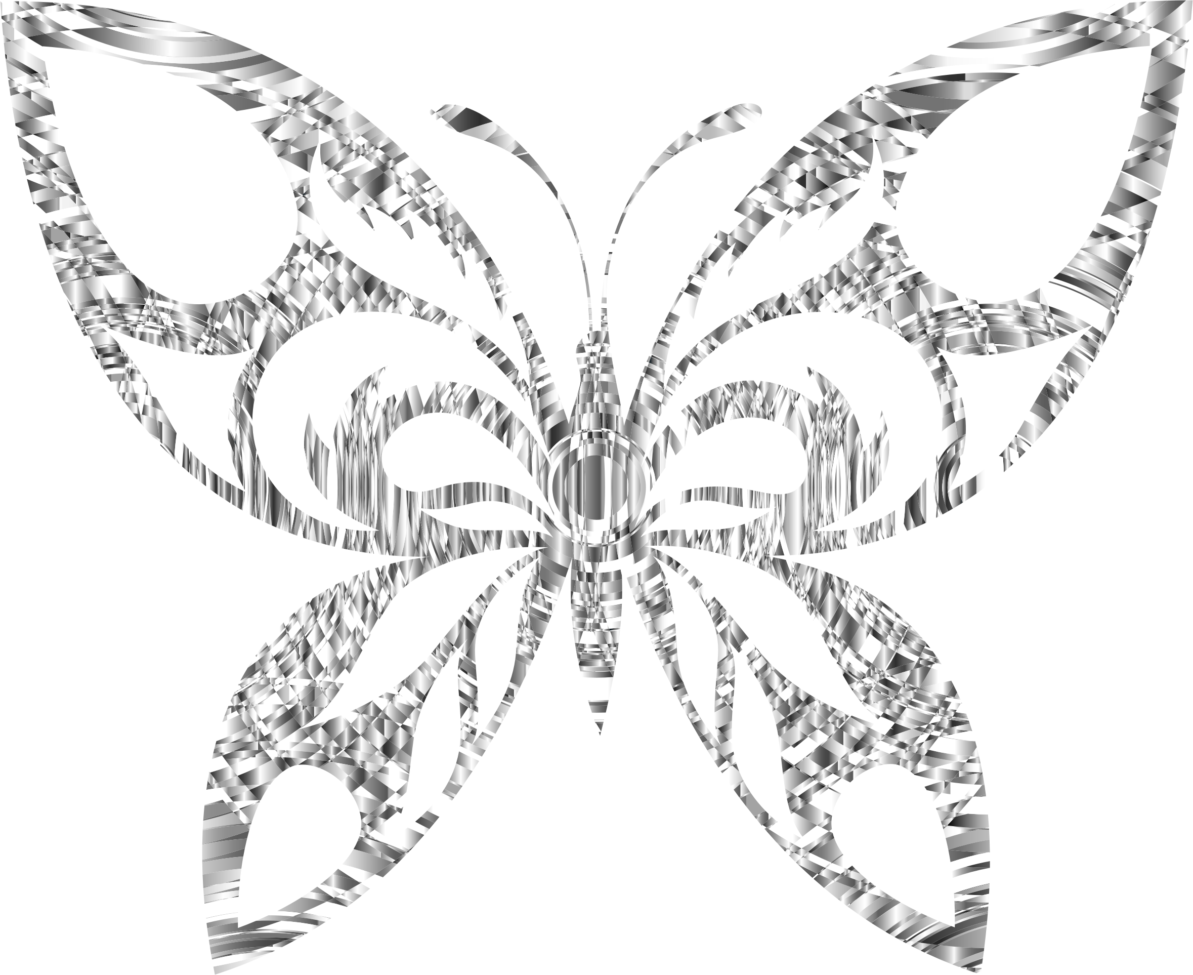 Download Diamond Clipart Butterfly - Silver Butterfly Clipart PNG Image ...