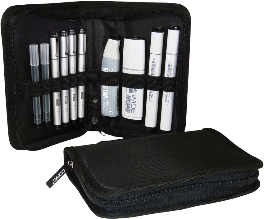 Download Copic Black Ink Pro Liner Set - Copic Marker Mini Wallet PNG ...