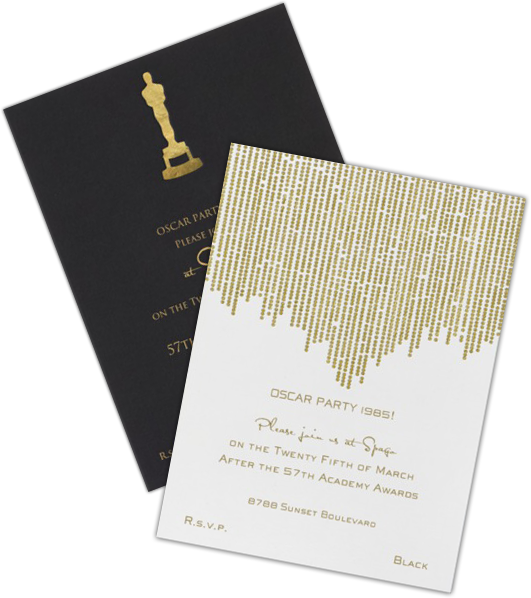 Academy Award Invitations 15 Cool Oscar Party Invitations - Oscar Party ...