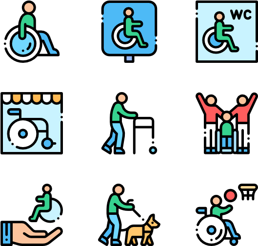 Download Disabled People PNG Image with No Background - PNGkey.com