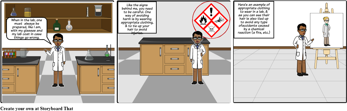 Laboratory Safety Cartoon