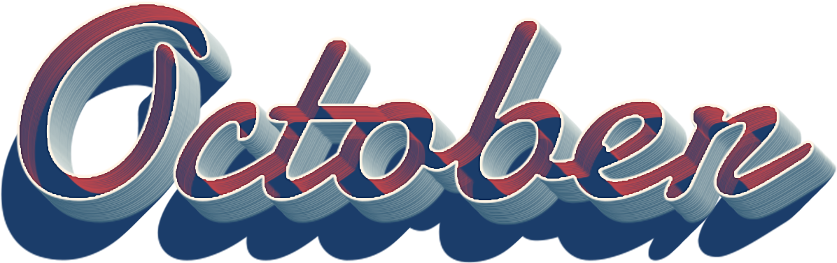 October Png Transparent Images Anaglyph 3d Logo 3d - Graphic Design ...