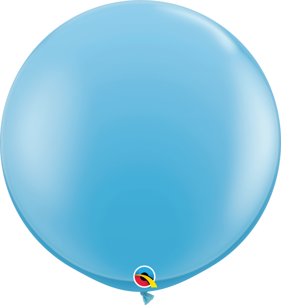 Download 36" Jumbo Light Blue Balloon - Blue Round Balloon Png PNG ...