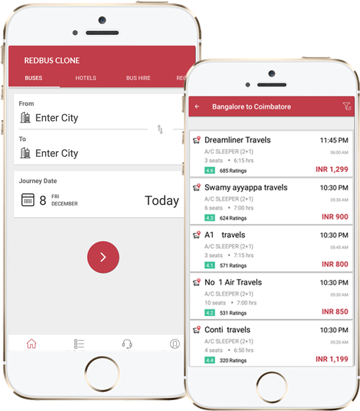 Redbus Clone Script - Booking Bus System - Free Transparent PNG Download - PNGkey