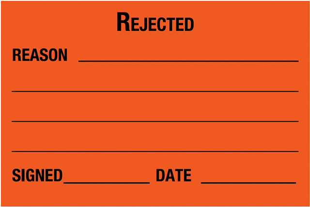 Download Brady Quality Assurance Label Rejected - Enrique Walker PNG ...