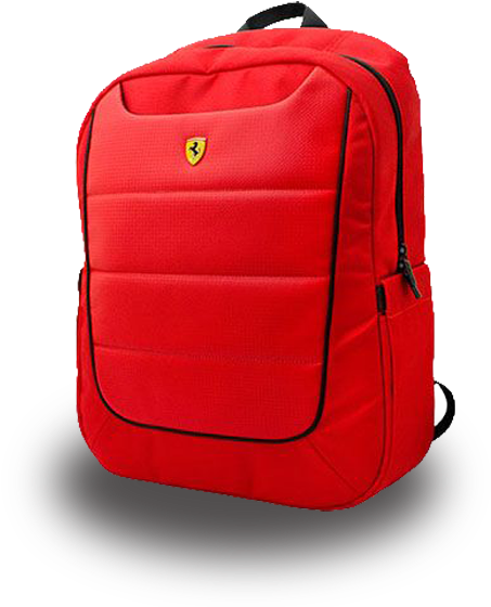 Download Ferrari Red Back Pack - Hand Luggage PNG Image with No ...