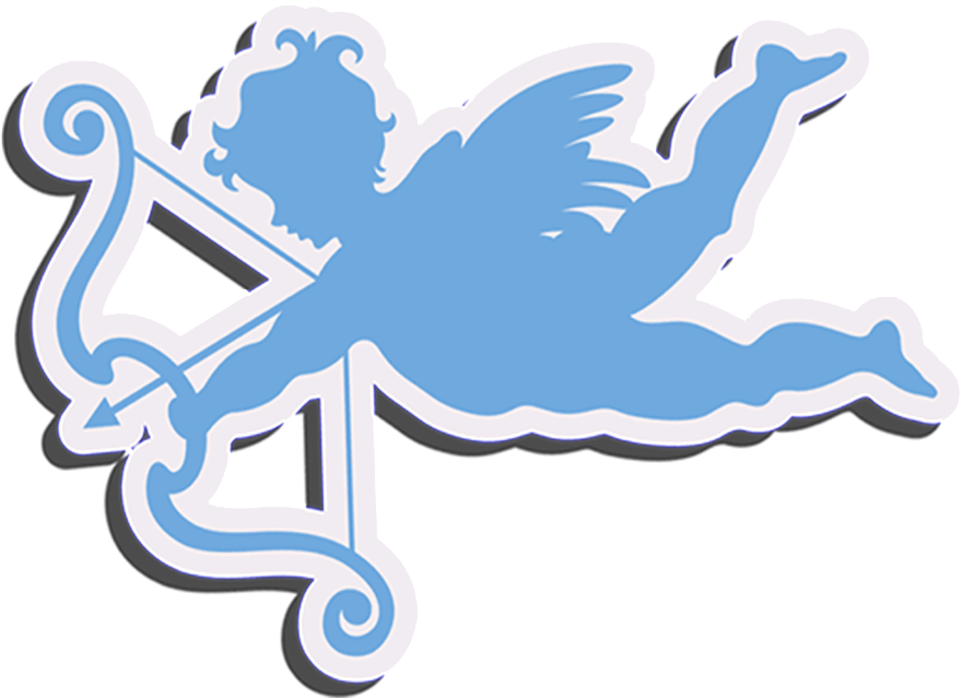 Download Blue Cupid Arrow Element - Illustration PNG Image with No Background - PNGkey.com