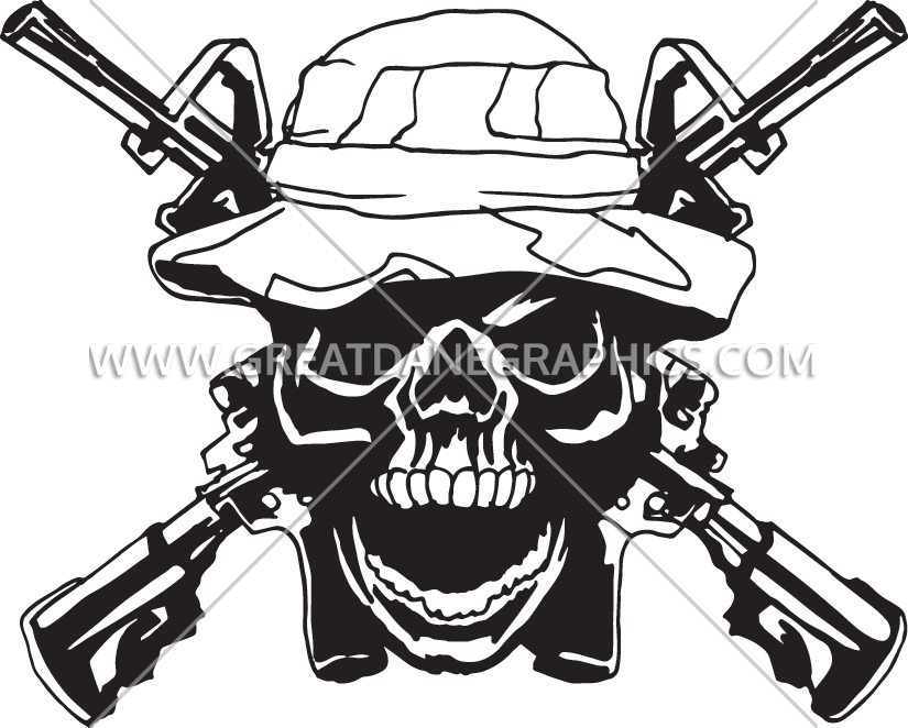 Army Rangers Skull