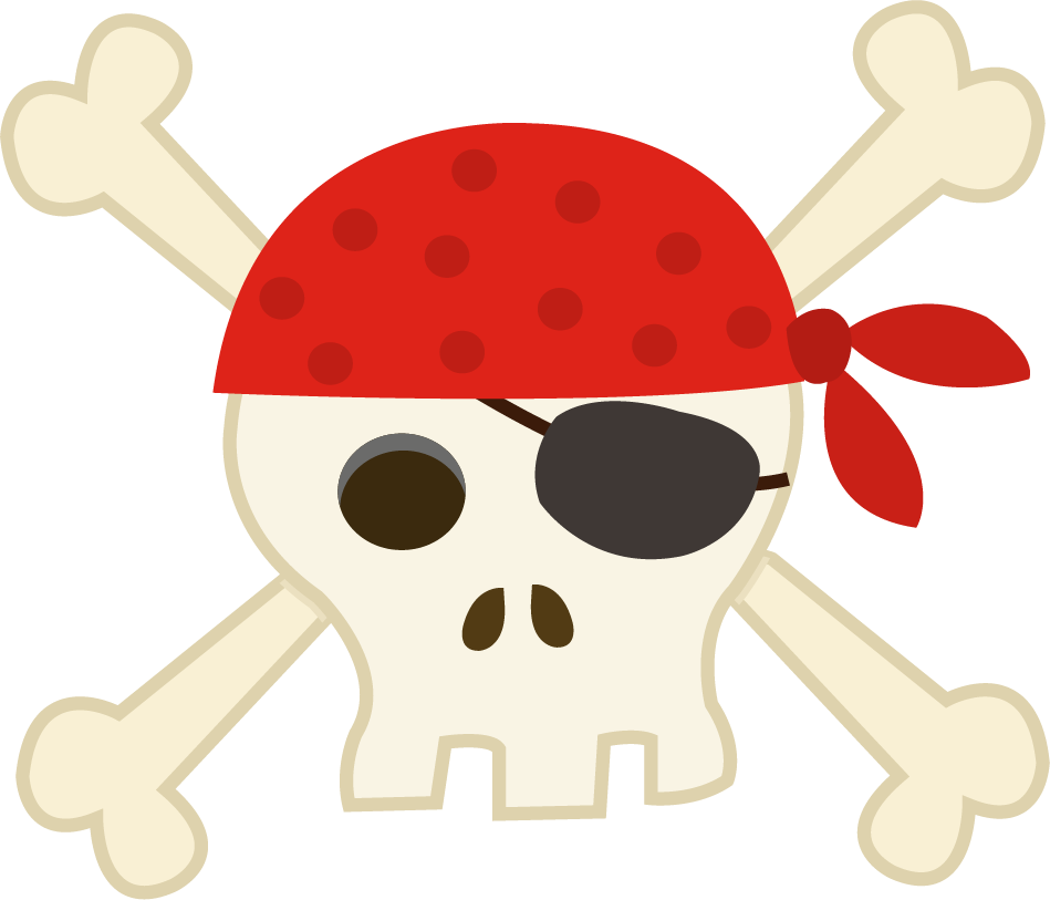Kids Pirate Skull Clip Art