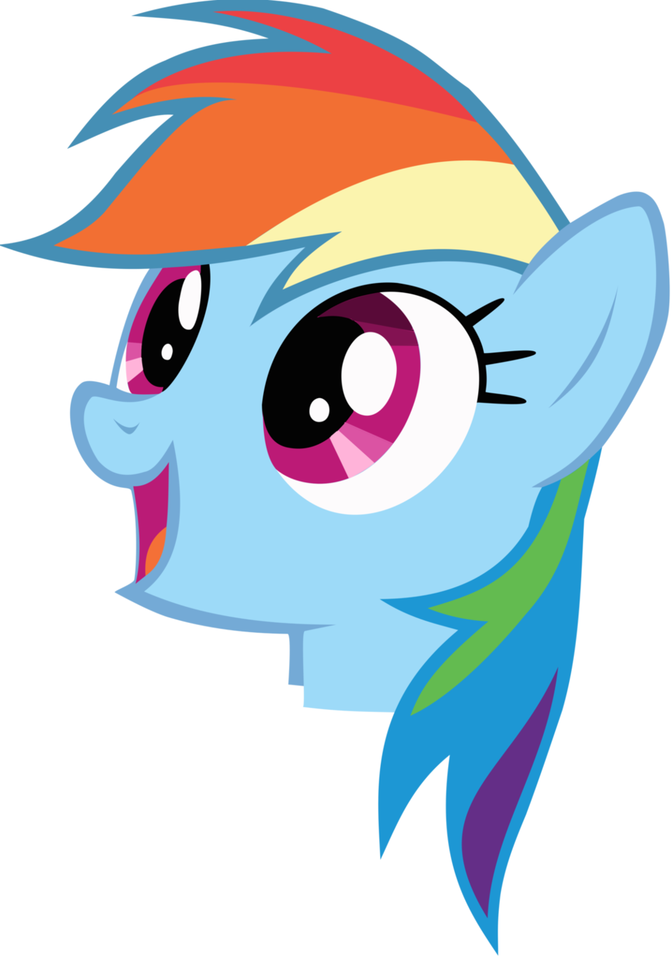 Download My Little Pony Clipart Head - My Little Pony Rainbow Dash Head ...