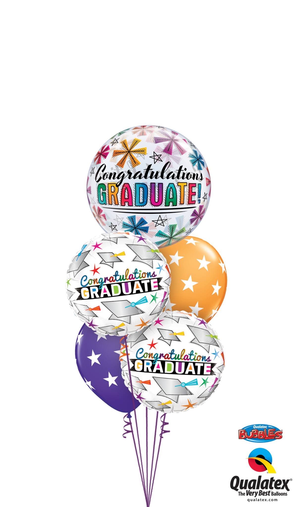 Download Shimmering Graduation Stars - Transparent Graduation Balloons ...