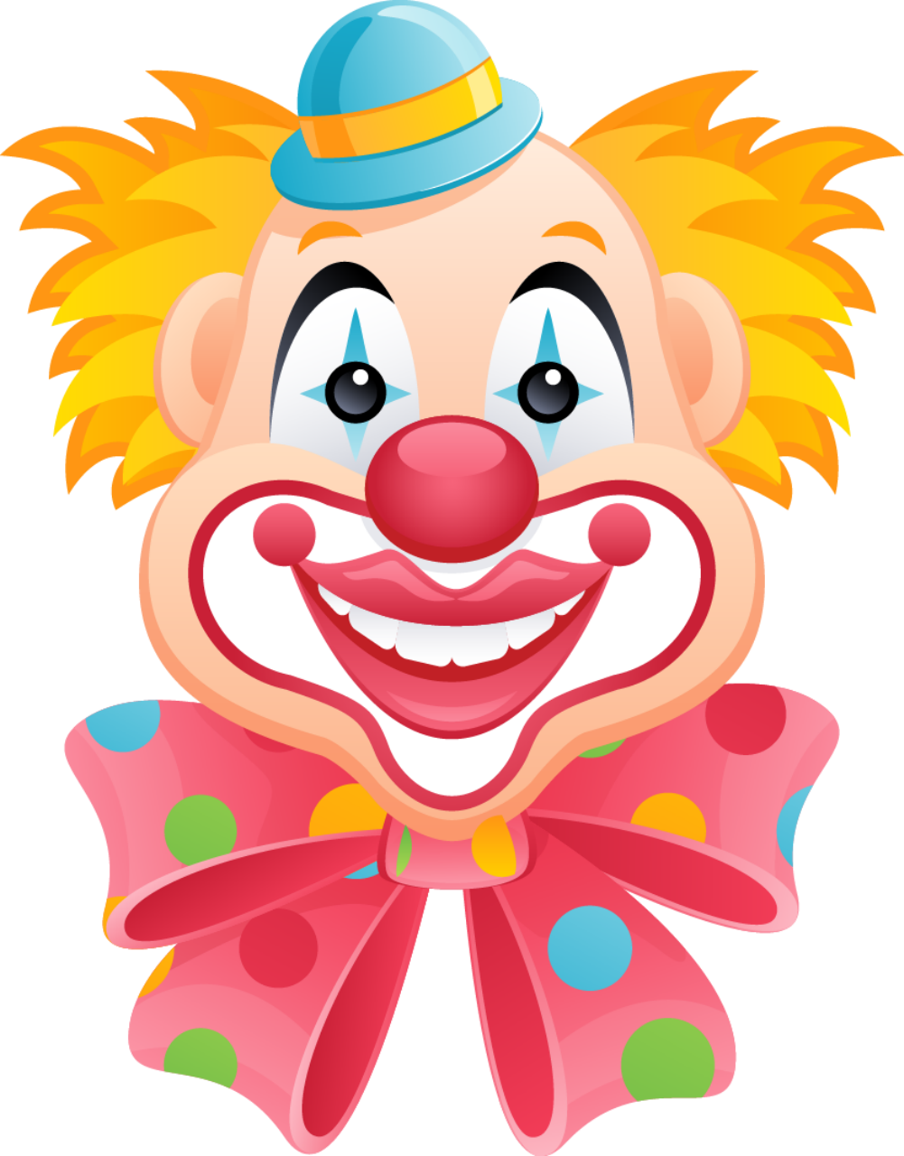 Download Clown Clipart Smile - Happy Clown Faces Clip Art PNG Image ...