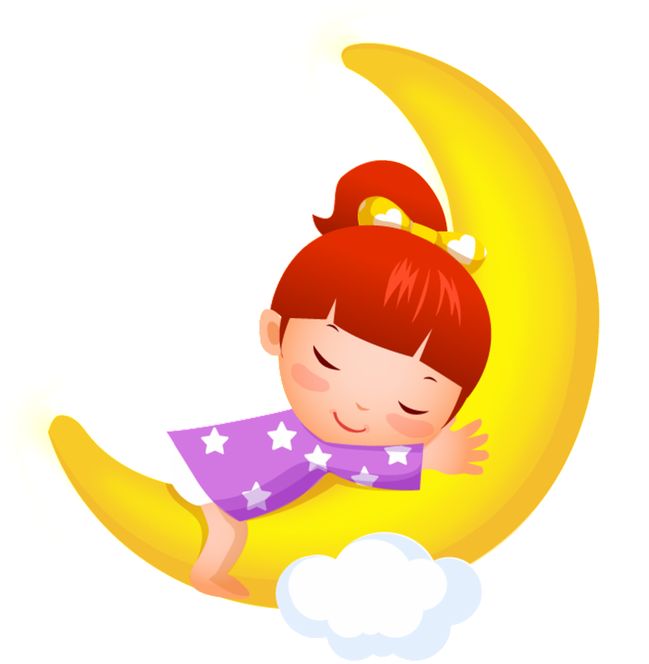 Download Sleeping Little Girl Cartoon Transparent - Sleep In The Sky ...