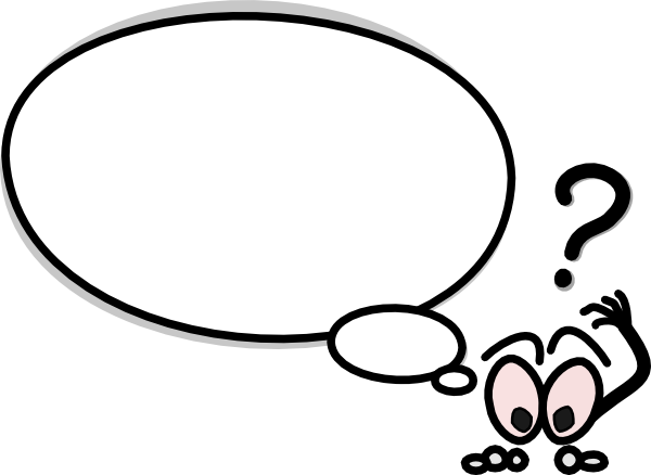 Download Free Vector Question Callout Clip Art - Say What Your Thinking ...