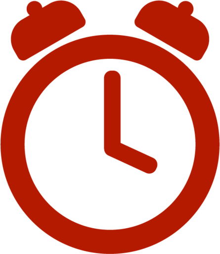 Alarm Clock - Clock Icon Red Png - Free Transparent PNG Download - PNGkey