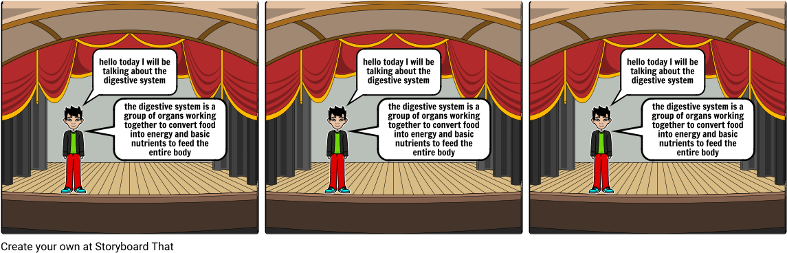 Digestive System Comic Strip
