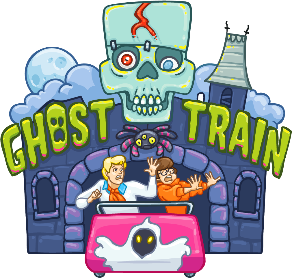Download Free Clipground - Ghost Train Ride Clipart PNG Image with No ...