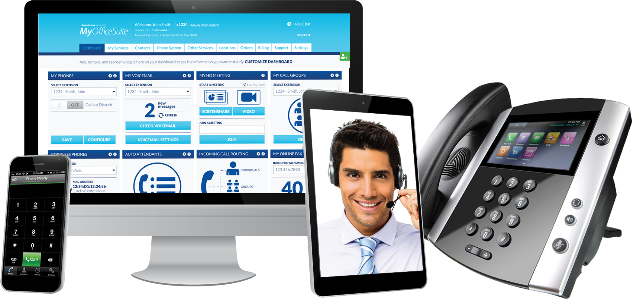 Download Small Business Phone System - Broadview Officesuite PNG Image ...