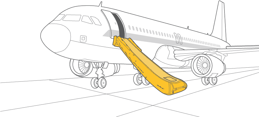 Download Slide Raft Of An Aircraft PNG Image with No Background ...