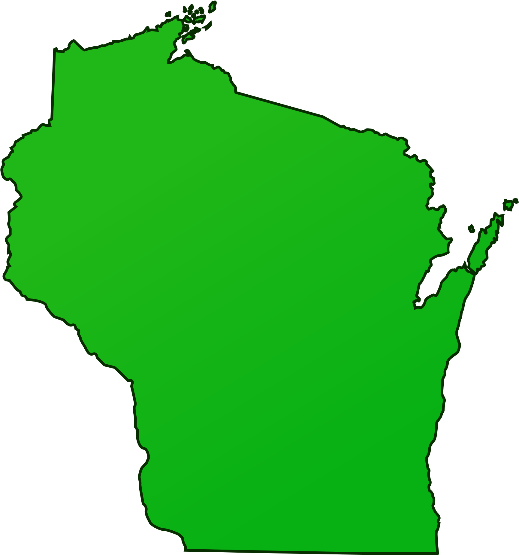 Download Wisconsin Png - Green Map Of France PNG Image with No ...