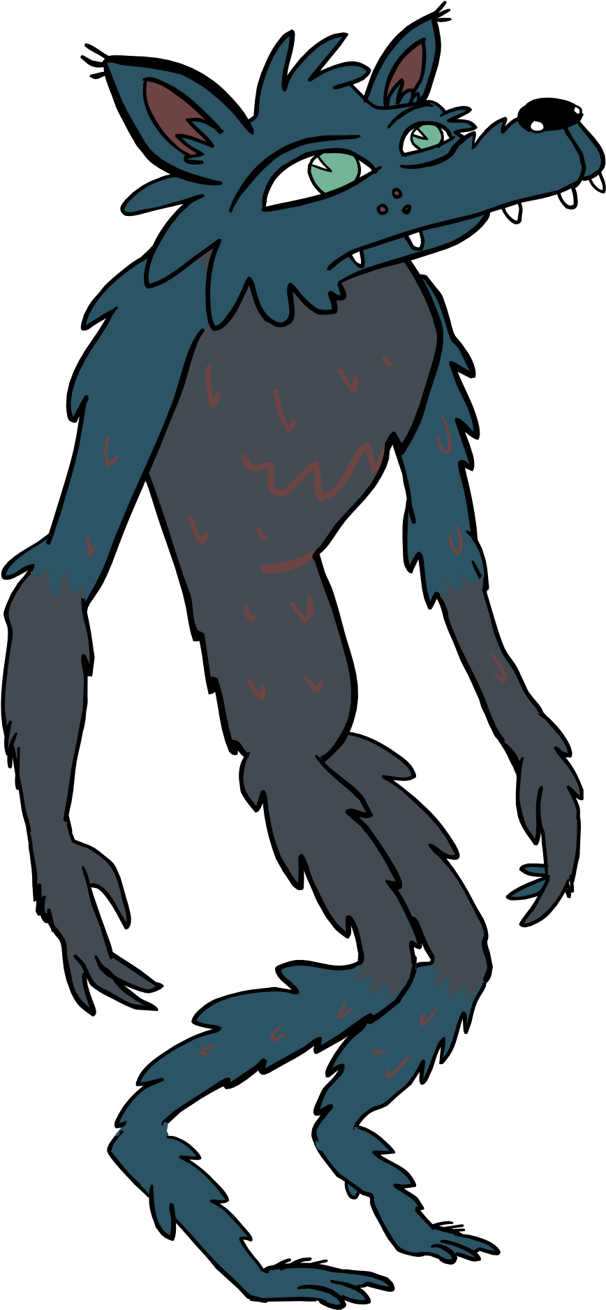 Download Wolfman - Illustration PNG Image with No Background - PNGkey.com