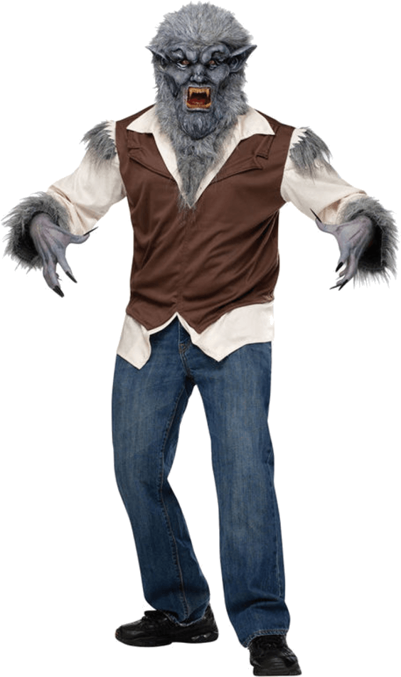 Download Wolfman Costume PNG Image with No Background - PNGkey.com