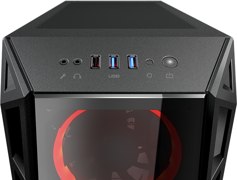 Download A Window To Your Computer - Front Mesh Pc Case PNG Image with ...