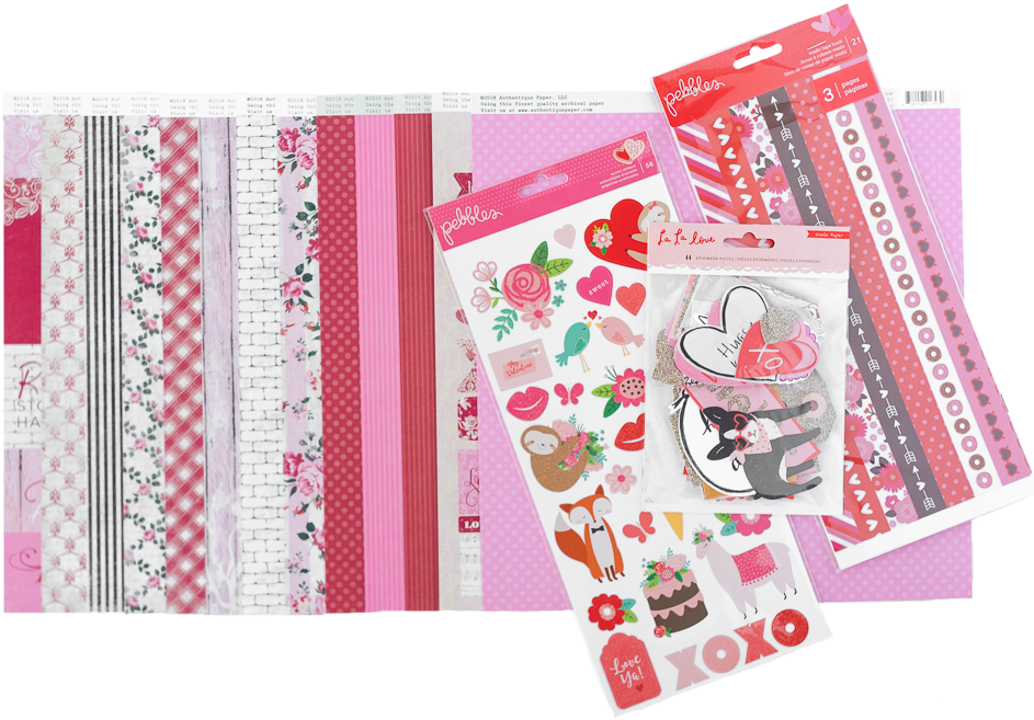 Download February 2019 Scrapbook Kit Reveal - Paper PNG Image with No ...