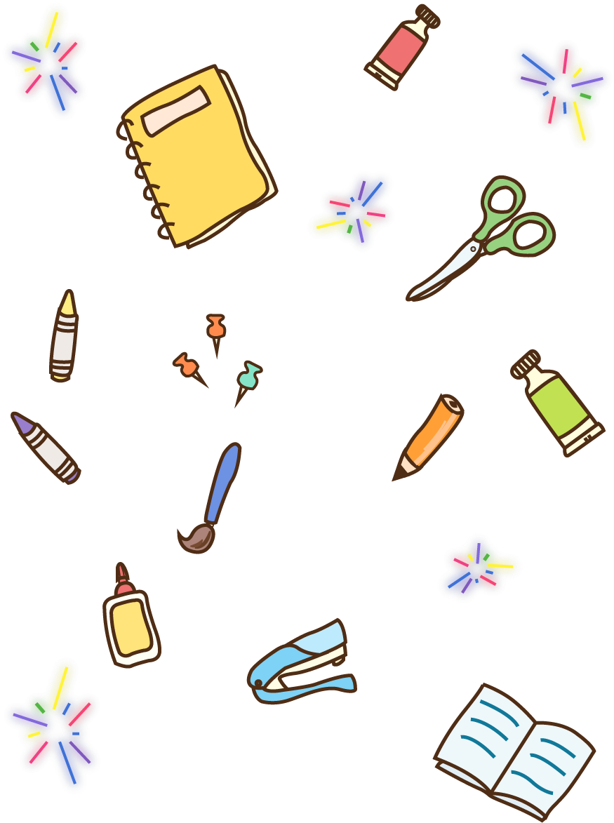 School Supplies Pencil Book Crayons Png And Vector - Free Transparent ...