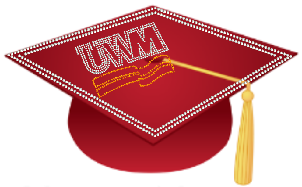 College Logo Rhinestone Graduation Cap - Graduation - Free Transparent ...