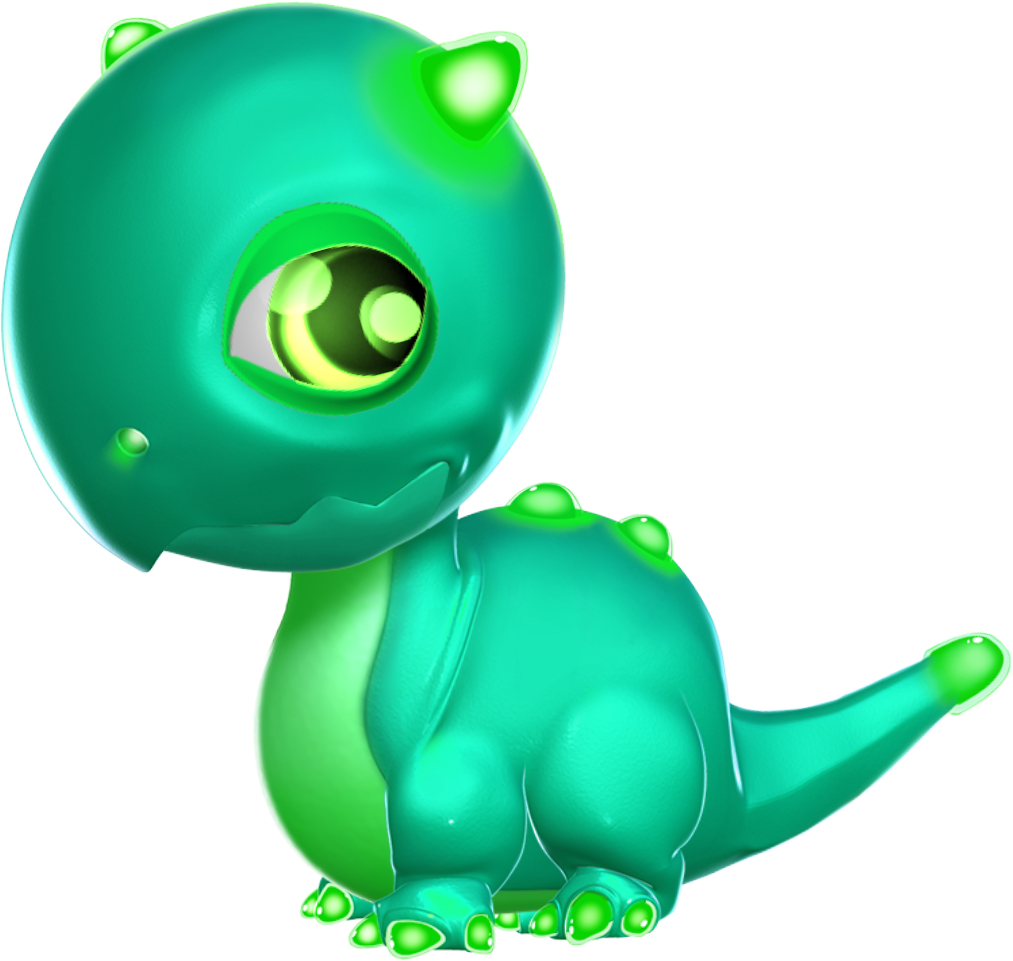 Download Alien Dragon Baby - Cartoon PNG Image with No Background ...