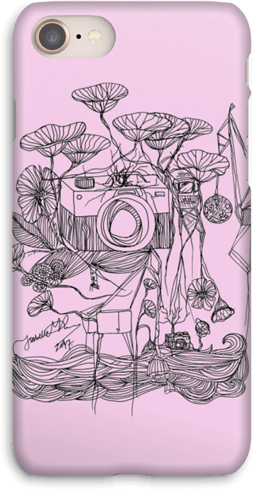 Download Pink Camera Case Iphone - Mobile Phone Case PNG Image with No ...