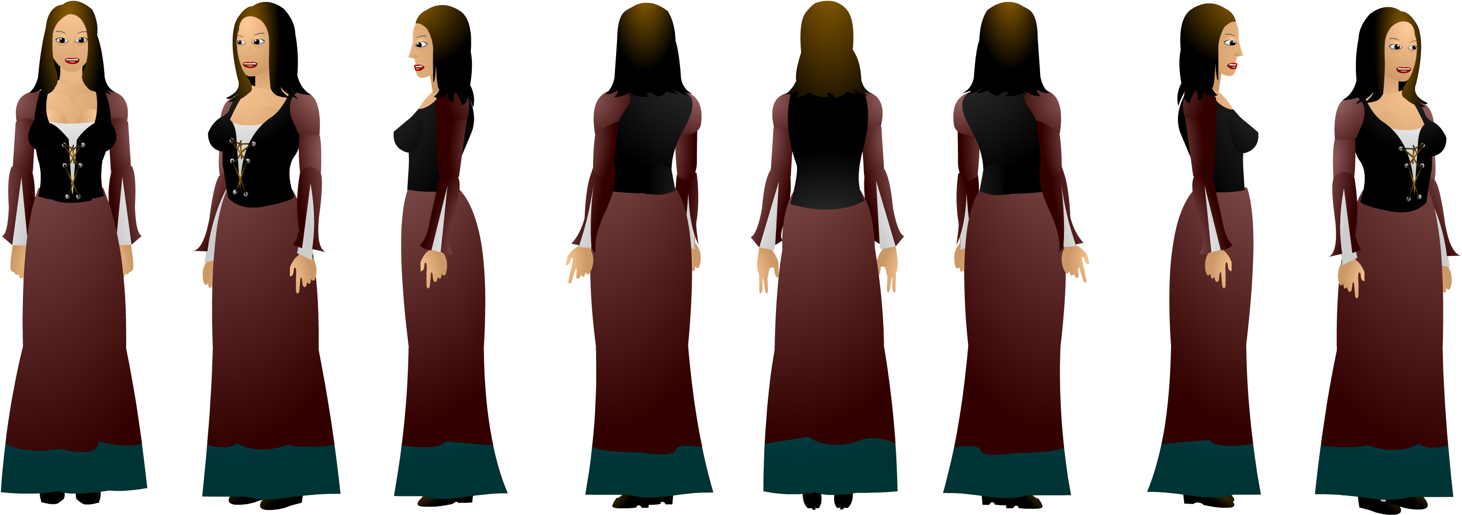 Maroon A Character Pack By Flashcartoonlibrary - Illustration - Free ...