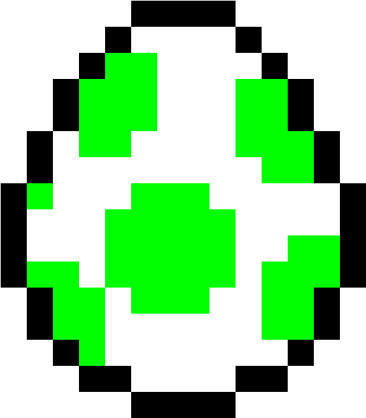 Yoshi Egg - Yoshi Egg Pixel - Free Transparent PNG Download - PNGkey