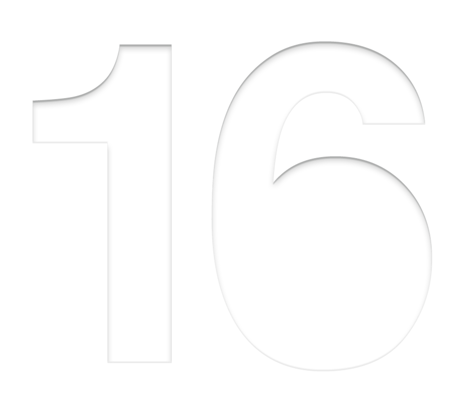 Number 16 Transparent Png - Free Transparent PNG Download - PNGkey